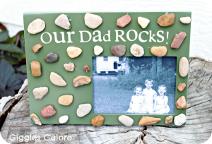 Father's Day Gift Idea | "Our Dad Rocks" Picture Frame