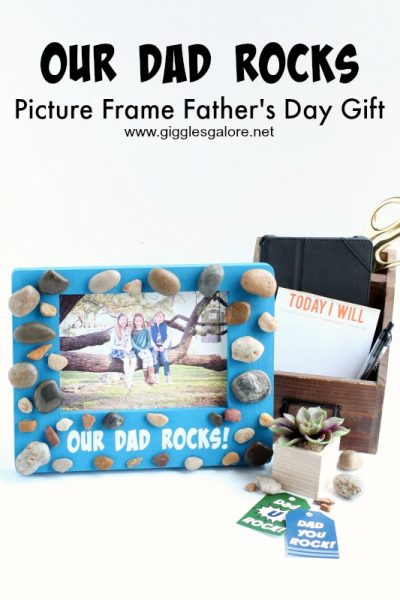 Father's Day Gift Idea | "Our Dad Rocks" Picture Frame