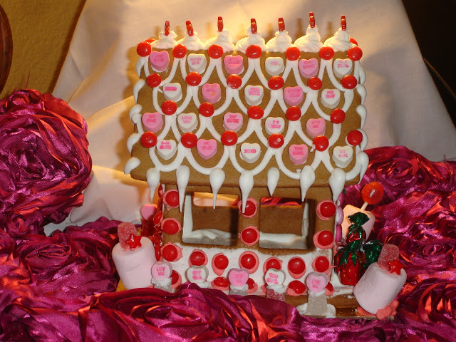 Valentine's Gingerbread House - Giggles Galore