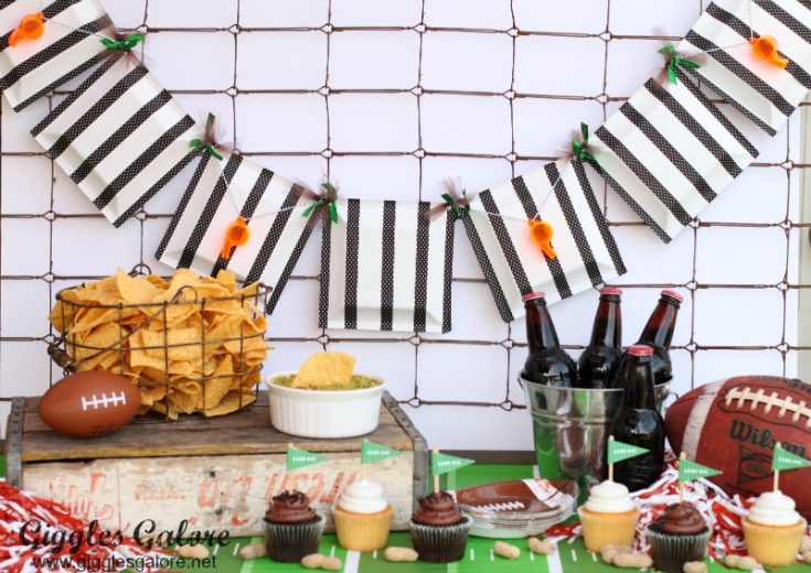 Game Day Referee Banner + 10 Football Crafts and Recipes - Giggles Galore