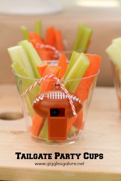 Football Tailgate Party Cups - Giggles Galore