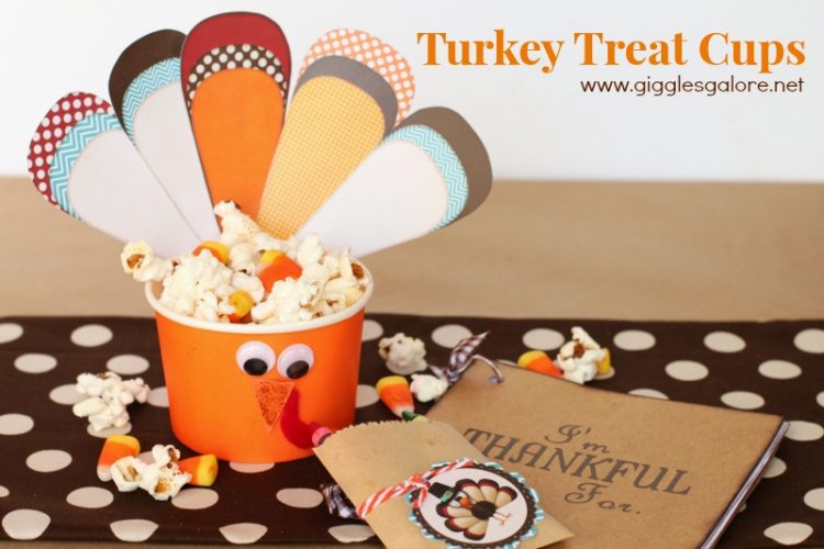 Turkey Treat Cups - Giggles Galore