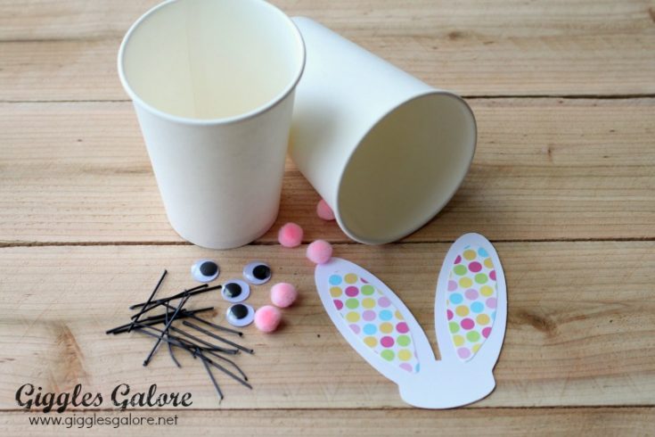 Easter Bunny Cups and Bunny Bait - Giggles Galore