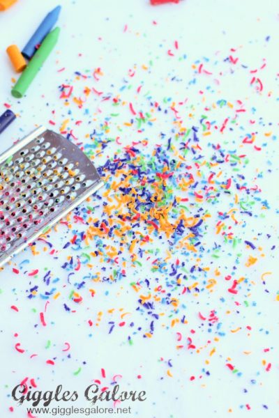 Wax Paper Melted Crayon Art - Giggles Galore