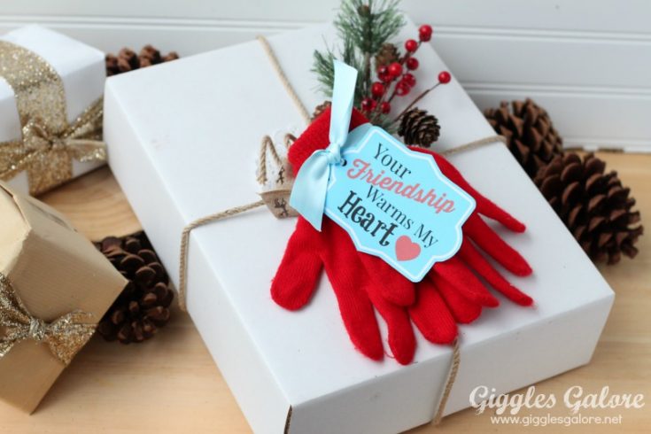 "Your Friendship Warms My Heart" Gift Tag (FREE Printable)