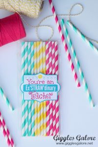 Ex'STRAW'dinary Teacher Appreciation Gift - Giggles Galore