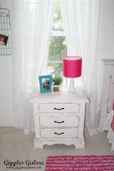 DIY Chalky Finish Nightstand Makeover - Giggles Galore