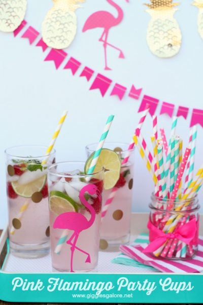 Pink Flamingo Party Cups - Giggles Galore