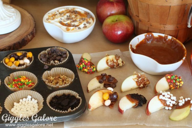 Caramel Candy Apple Bar / Station Idea | Fall Party Ideas