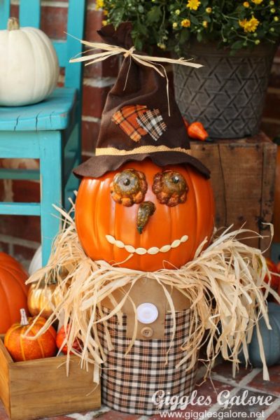 Fall Pumpkin Scarecrow - Giggles Galore