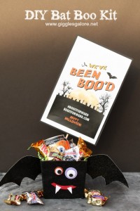 DIY Halloween Bat BOO Kits - Giggles Galore