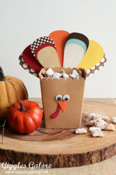 Turkey Treat Box with Pumpkin Spice Snack - Giggles Galore