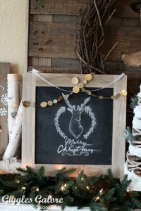 Distressed Wooden Chalkboard - Giggles Galore