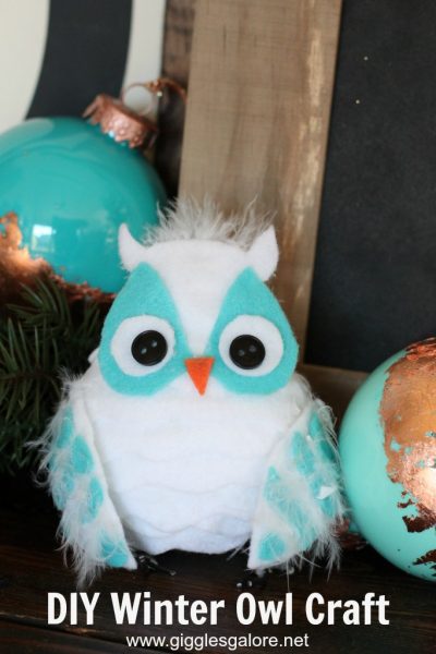 DIY Winter Owl Craft - Giggles Galore