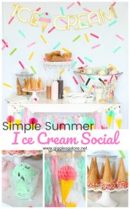 Simple Summer Ice Cream Social - Giggles Galore