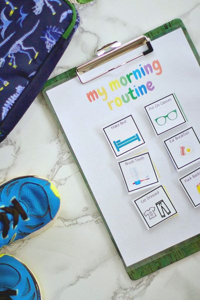 School Morning Routine Checklist With Free Printable - Giggles Galore