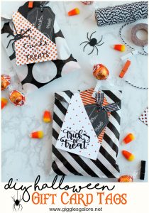 DIY Halloween Gift Card Tags - Giggles Galore