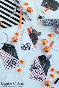 DIY Halloween Gift Card Tags - Giggles Galore