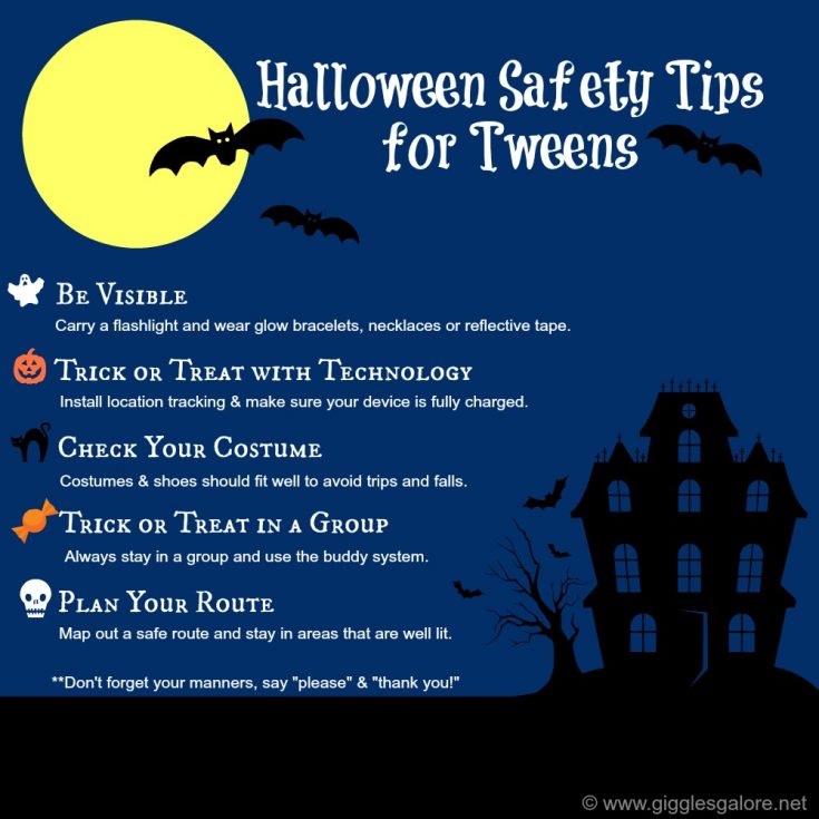 Halloween Safety Tips for Tweens - Giggles Galore