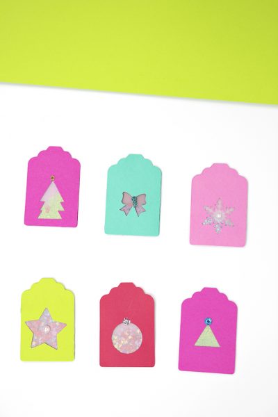 Confetti Christmas Gift Tags - Giggles Galore