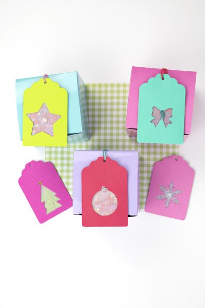 Confetti Christmas Gift Tags - Giggles Galore