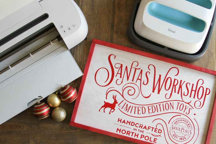 DIY Santa's Workshop Wood Sign - Giggles Galore