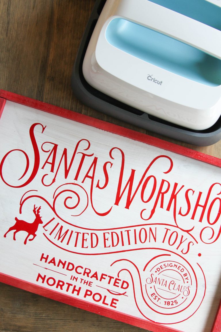 DIY Santa's Workshop Wood Sign - Giggles Galore