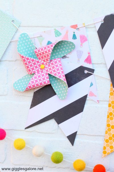 Colorful Spring Pinwheel Decorations - Giggles Galore