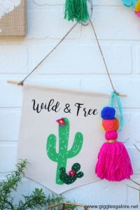 Colorful Fiesta Llama and Cactus Banners made with Cricut Maker ...