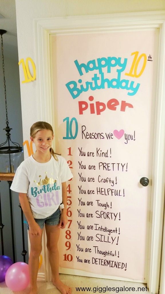 10th Birthday Tradition And Surprise Birthday Sign Giggles Galore