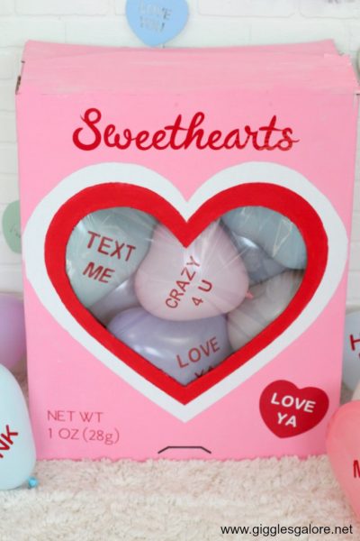DIY Cricut Conversation Heart Valentine's Day Party - Giggles Galore