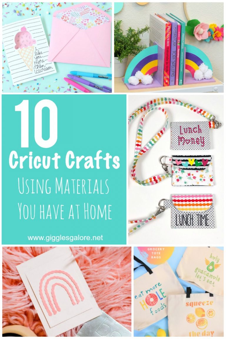 10 Cricut Crafts to Make Using Materials You Have at Home - Giggles Galore