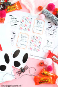 DIY Halloween Ghost Boo Bags - Giggles Galore