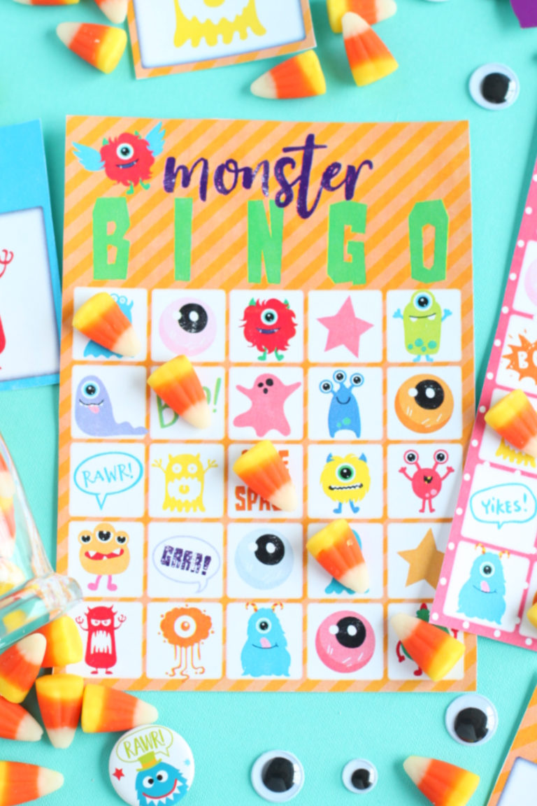 Monster Bingo Printable Game - Giggles Galore
