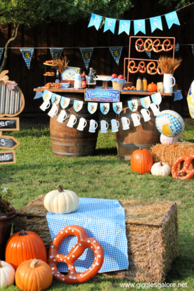 How to Host Backyard Oktoberfest Party - Giggles Galore