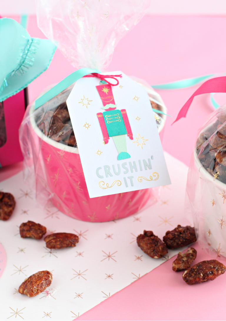 Sweet and Spicy Holiday Nuts & DIY Gift Bags - Giggles Galore