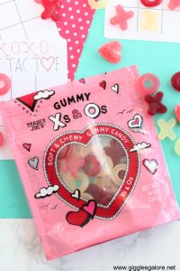 Cricut XOXO Valentine Tic Tac Toe Cards - Giggles Galore