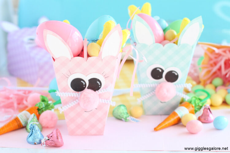 Easter Bunny Treat Boxes - Giggles Galore