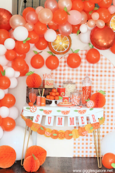 Orange You Glad It's Summer Party Ideas - Giggles Galore