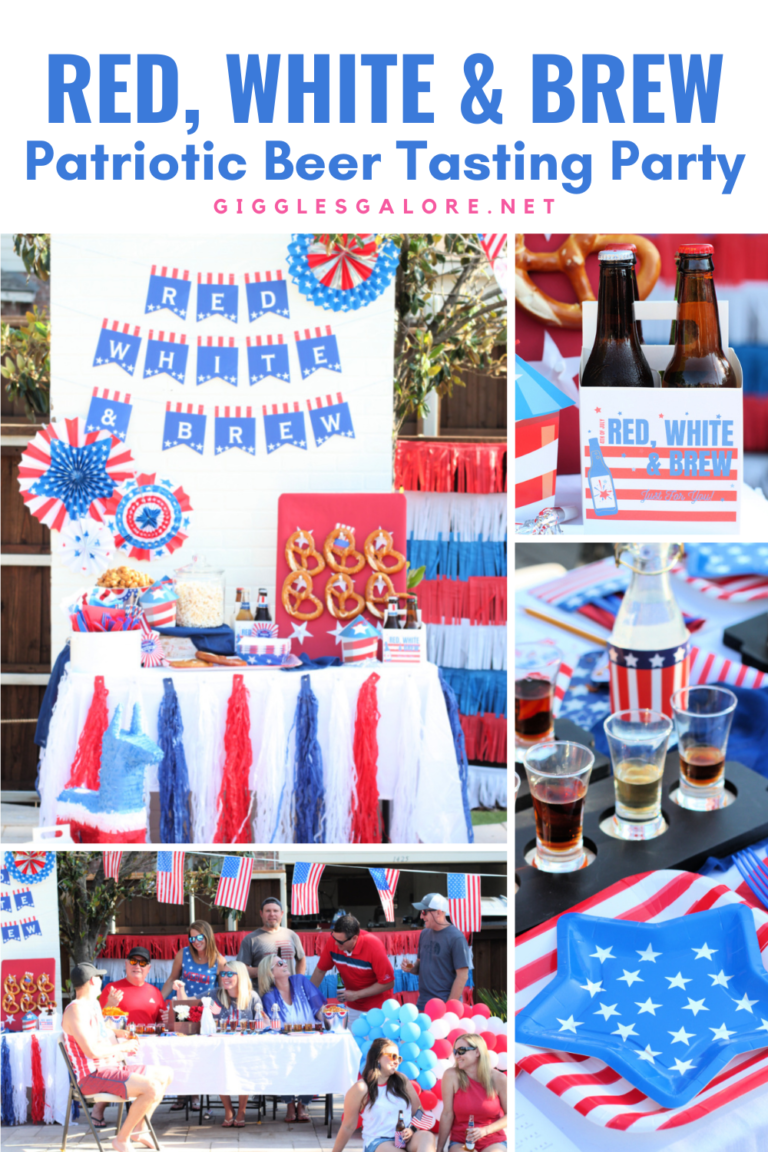 Red, White & Brew Patriotic Beer Tasting Party - Giggles Galore