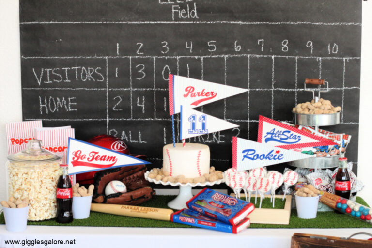 All-American Baseball Party Ideas - Giggles Galore