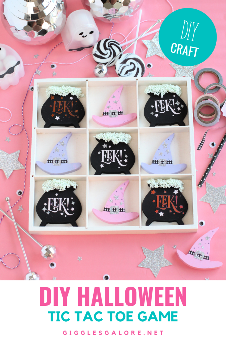 DIY Halloween Tic Tac Toe Game - Giggles Galore
