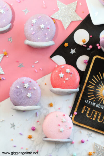 Hocus Pocus Lavender Honey Macarons - Giggles Galore