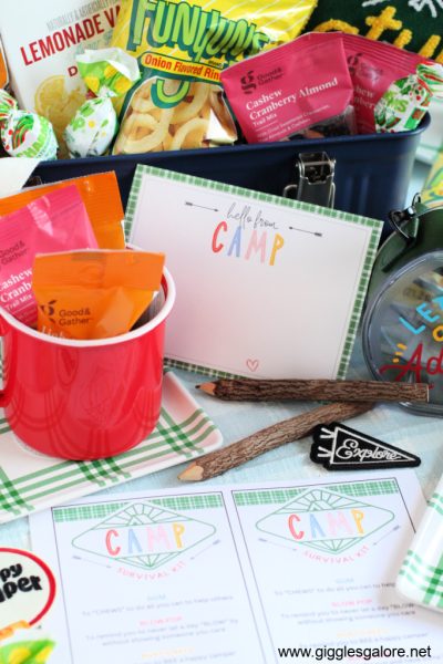 Summer Camp Survival Kit with Free Printables - Giggles Galore