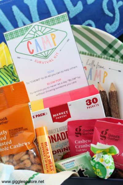 Summer Camp Survival Kit with Free Printables - Giggles Galore