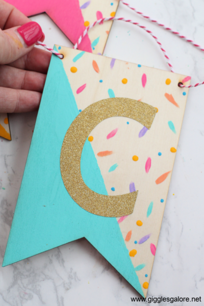 DIY Reusable Wooden Celebration Banner - Giggles Galore