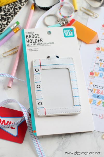Notebook Paper Lanyard Back to School Teacher Gift - Giggles Galore